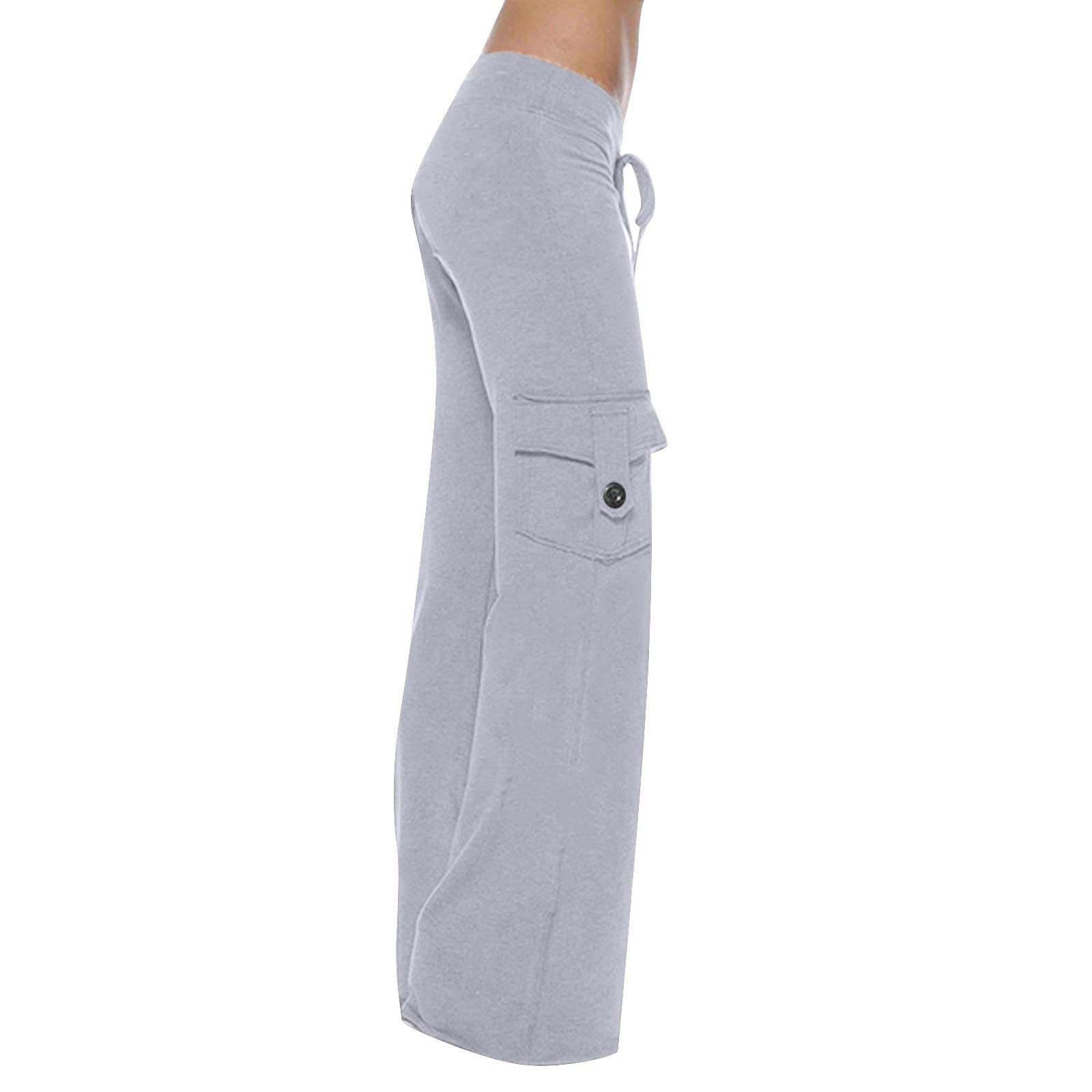 Cargo Pants for Women High Waisted Casual Pants Wide Leg Cargo Pants with Pockets Military Combat Trousers, sales today clearance