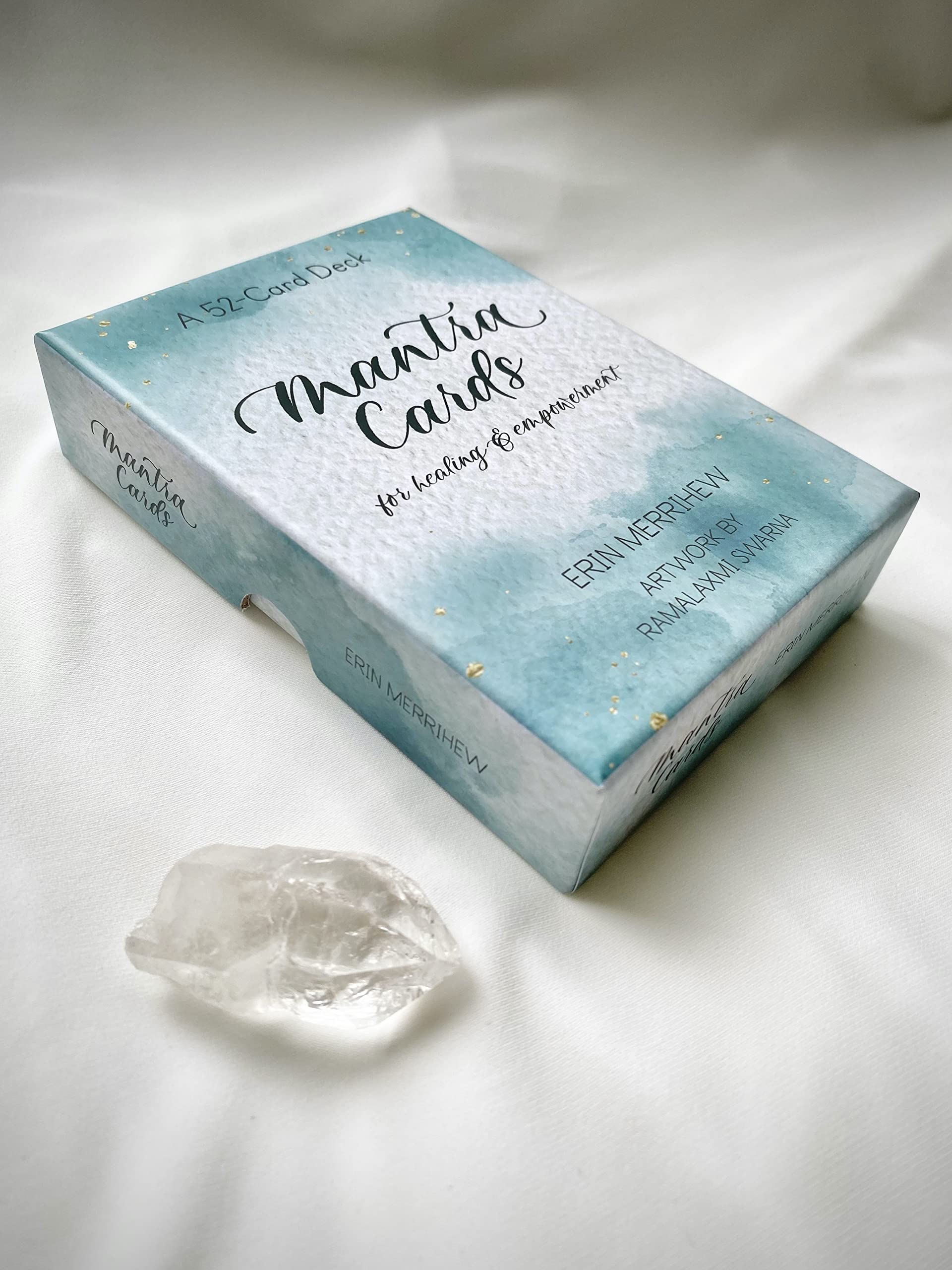 Erin Merrihew Mantra Card Deck | Daily Positive Affirmation & Motivational Cards | 52 Healing Messages for Self-Love & Empowerment