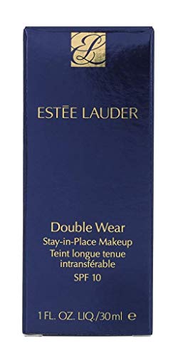 Estee Lauder Double Wear Stay-in-Place Makeup | 24-Hour Wear, Flawless, Natural, Matte Foundation for All Skin Types | Waterproof and SPF 10 | Shade: 3C2 Pebble - Cool / Rosy Undertone | 1 oz