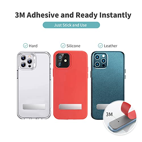 MOMOSI Ultra-Thin Phone Kickstand Attachment Multi-Angle Aluminum Kickstand (Adjustable Angle) Compatible with iPhone 14/14 Plus/14 Pro/14 Pro Max iPhone 13/12 Samsung Galaxy S22/S21 iPad Blue