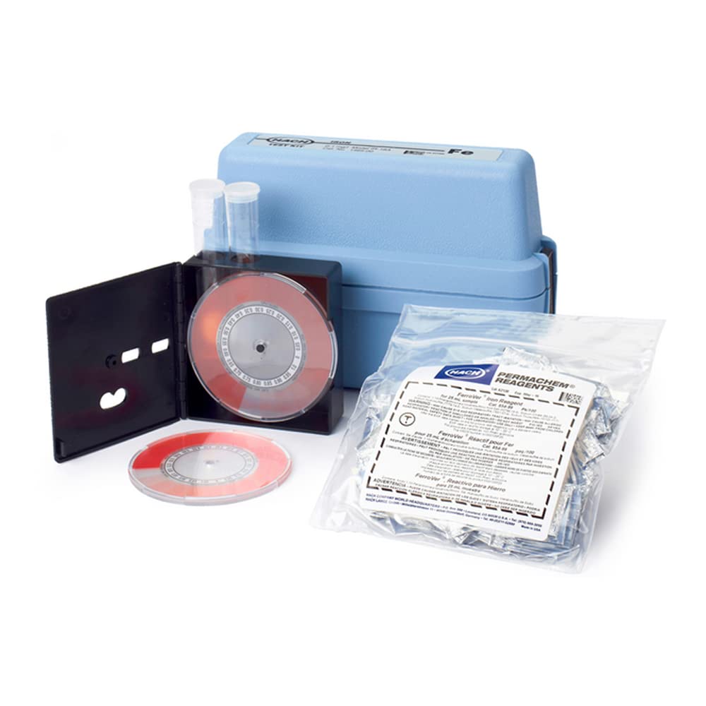 Hach 146401 Iron Color Disc Test Kit, Model IR-18B