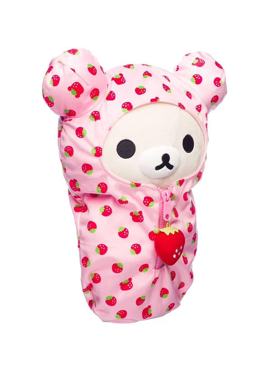 San-X Original Rilakkuma Sleeping Bag Plush Series (Korilakkuma - Strawberry)