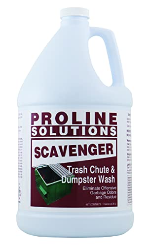 Proline Solutions Scavenger-Cherry Trash Chute and Dumpster Wash, Concentrated Professional Janitorial and Maintenance Product. 1Gal, 128 Fluid oz