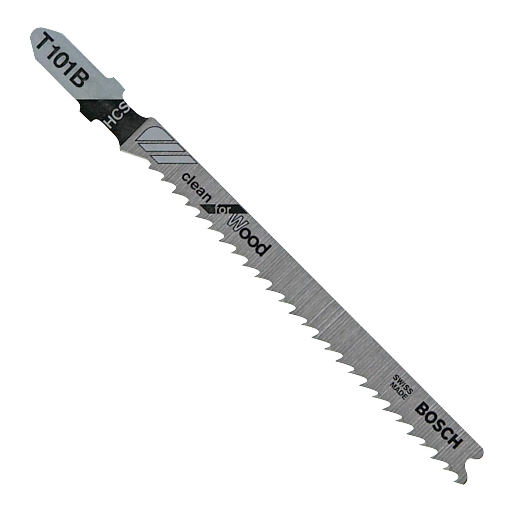 Bosch T101B3 3-Piece 4 In. 10V TPI Clean Wood Cutting T-Shank Jig Saw Blades