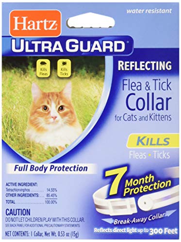 Hartz Ultra Guard Reflecting Flea & Tick Cat Collar, White 1 Each