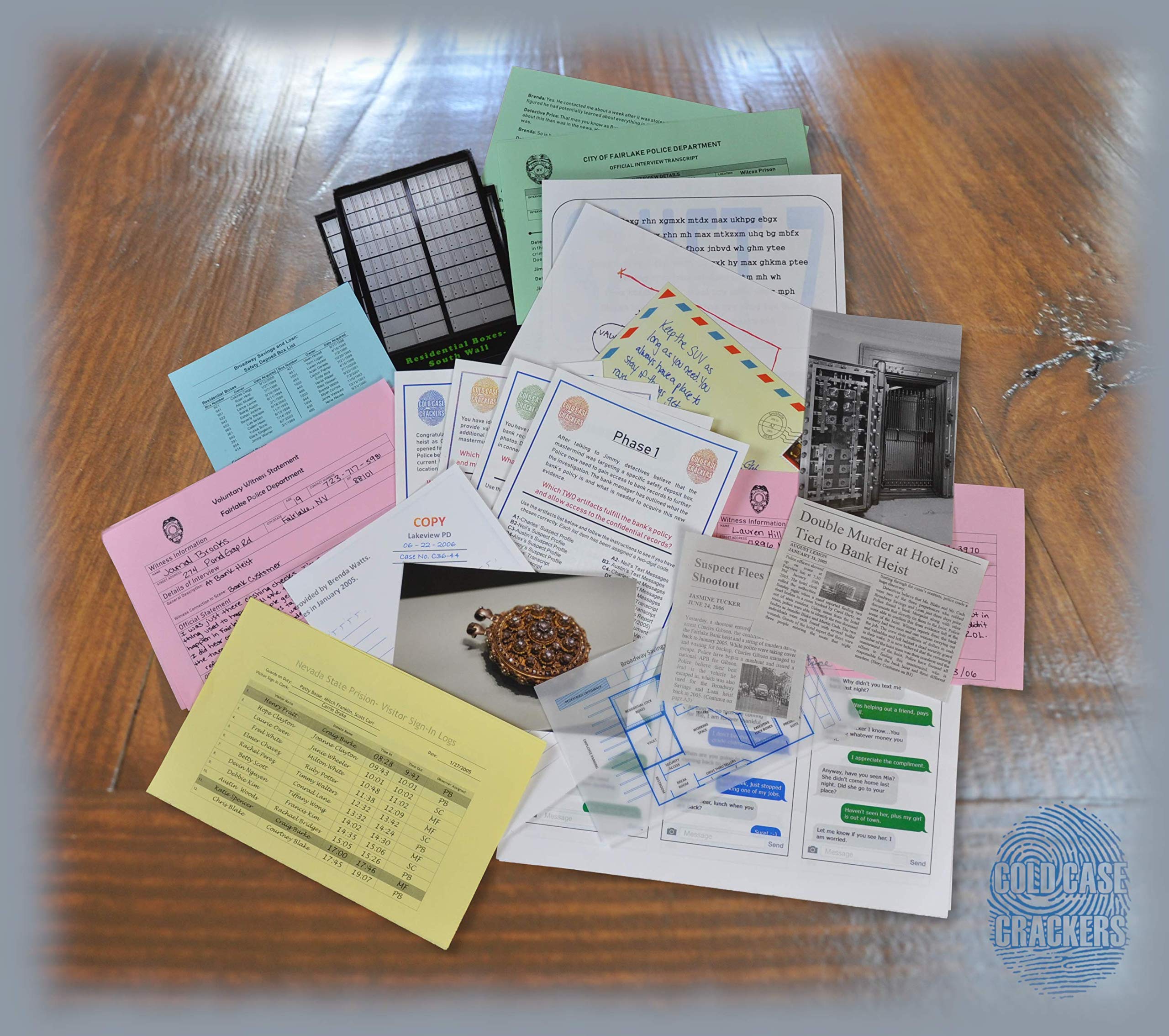 Cold Case Crackers | Murder Mystery Game | Fairlake Bank Heist Case | Can You Crack The Case?