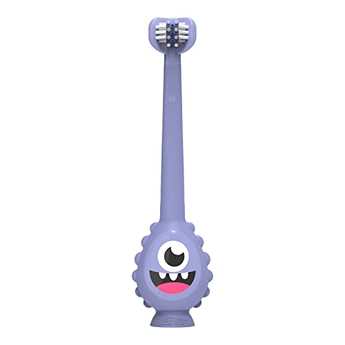 Dr. Brown's ToothScrubber Toddler Toothbrush, Monster and Crocodile, 2-Pack