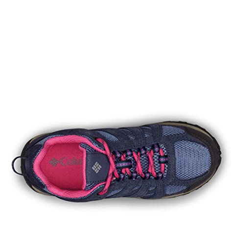 Columbia Unisex Child Redmond Waterproof Hiking Shoe, Bluebell/Pink Ice, 3 Big Kid US