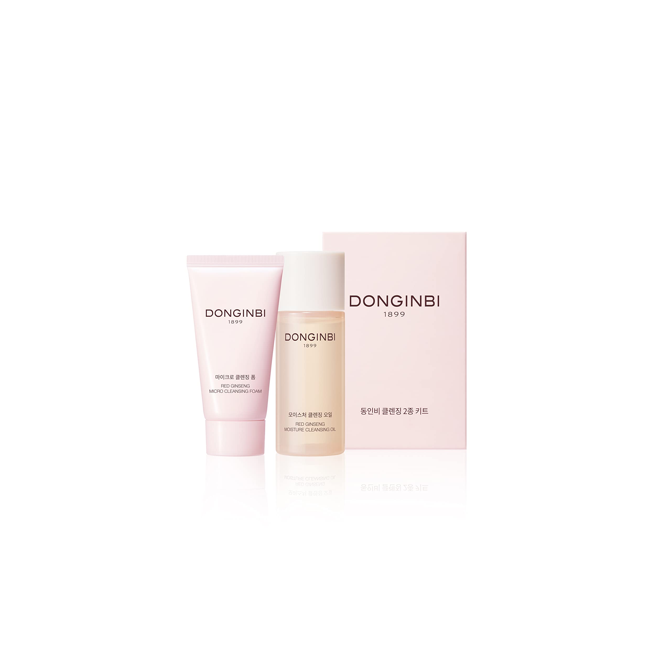 Donginbi Red Ginseng Cleansing Dust-free travel Kit- 20ml Cleansing oil & 15ml Cleansing foam