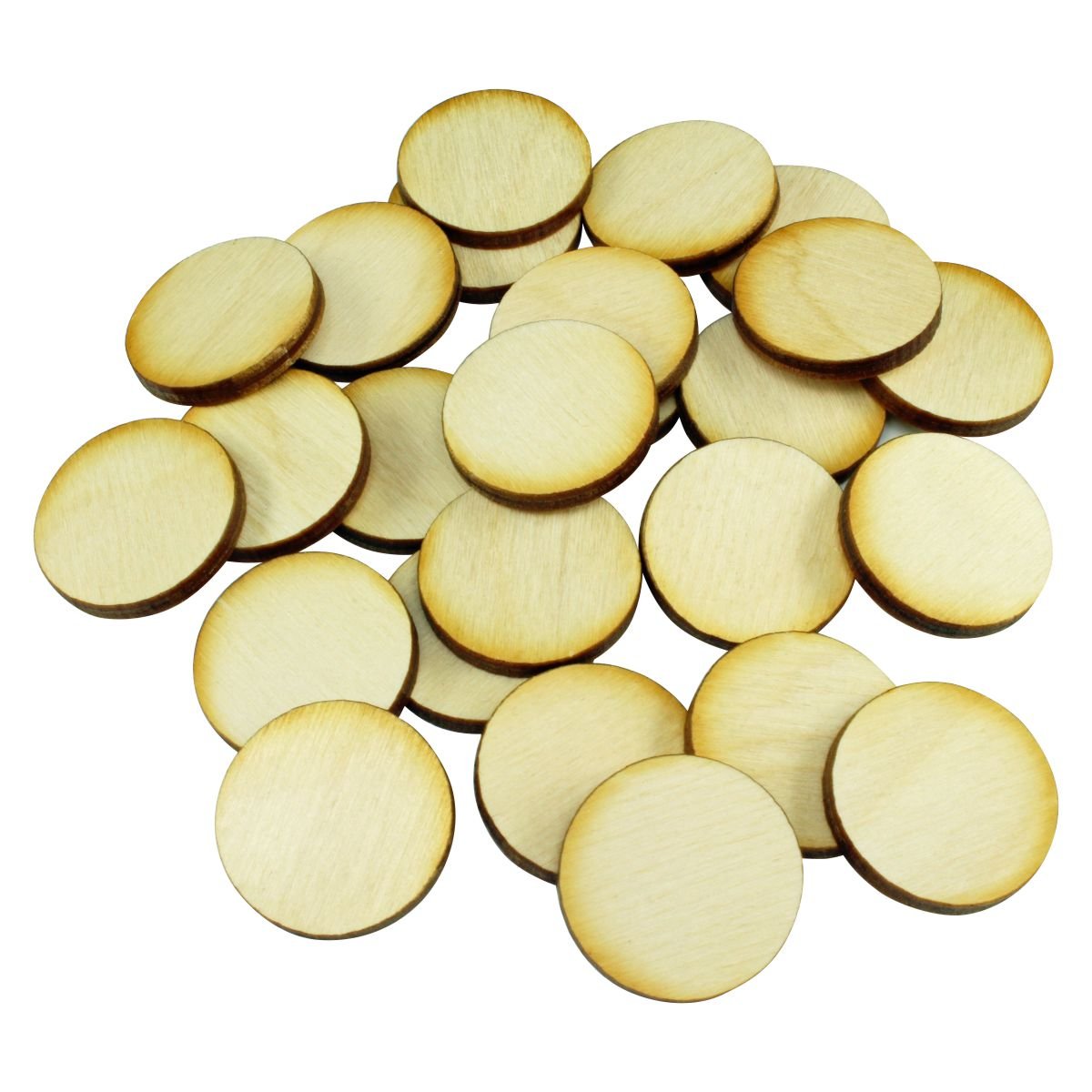 LITKO Miniature Base Set | Role-Playing Games | Laser-Cut 3mm Plywood | 3mm Baltic Birch Plywood | 25 Pack | Circular (25mm)