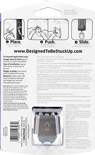 HIGH & MIGHTY 515820 Decorative Metal Hook, Easy Tool-Free Dry Wall Installation, Oval, Holds up to 25lb, Bronze