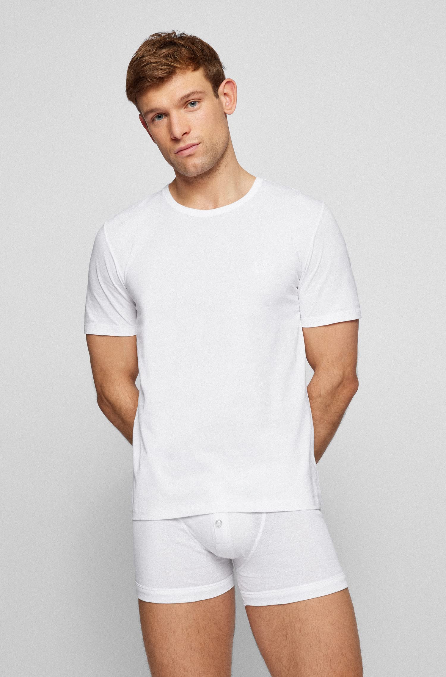 BOSS 3 Pack Crew Neck T-Shirt in White