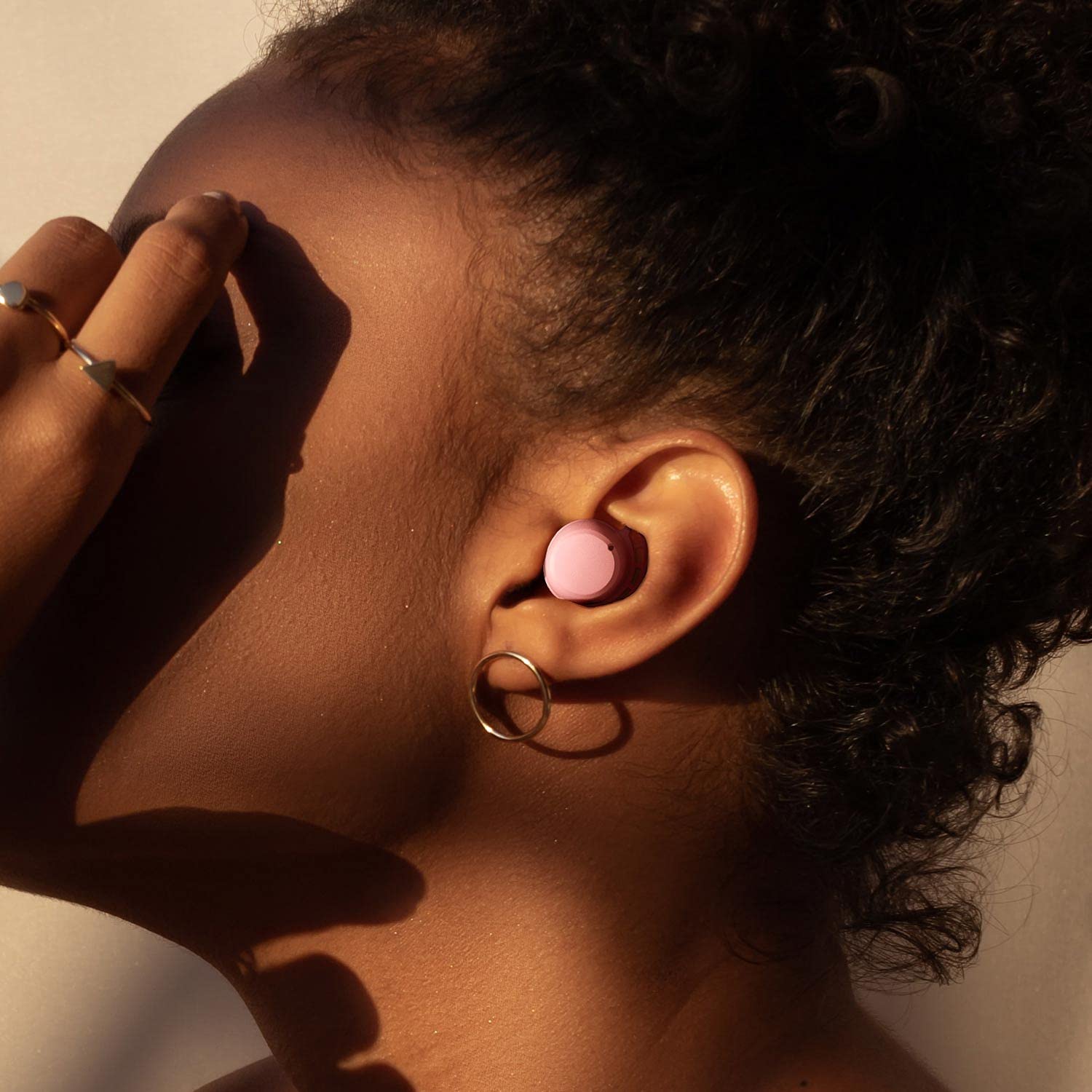 Tribit Earbuds, 150H Playtime IPX8 Bluetooth5.2 Deep Bass Bluetooth Earbuds Touch Control Headphones with Mic Earphone in-Ear Wireless Earbuds for iPhone Android Flybuds 3 Pink, Bluetooth Headphones