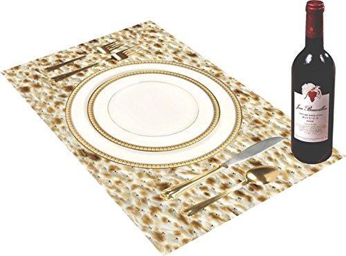 Creative Boards Passover Matzoh Place mats, Beautifully Designed Matzo Table Mats (Paper 12 Per Pack)