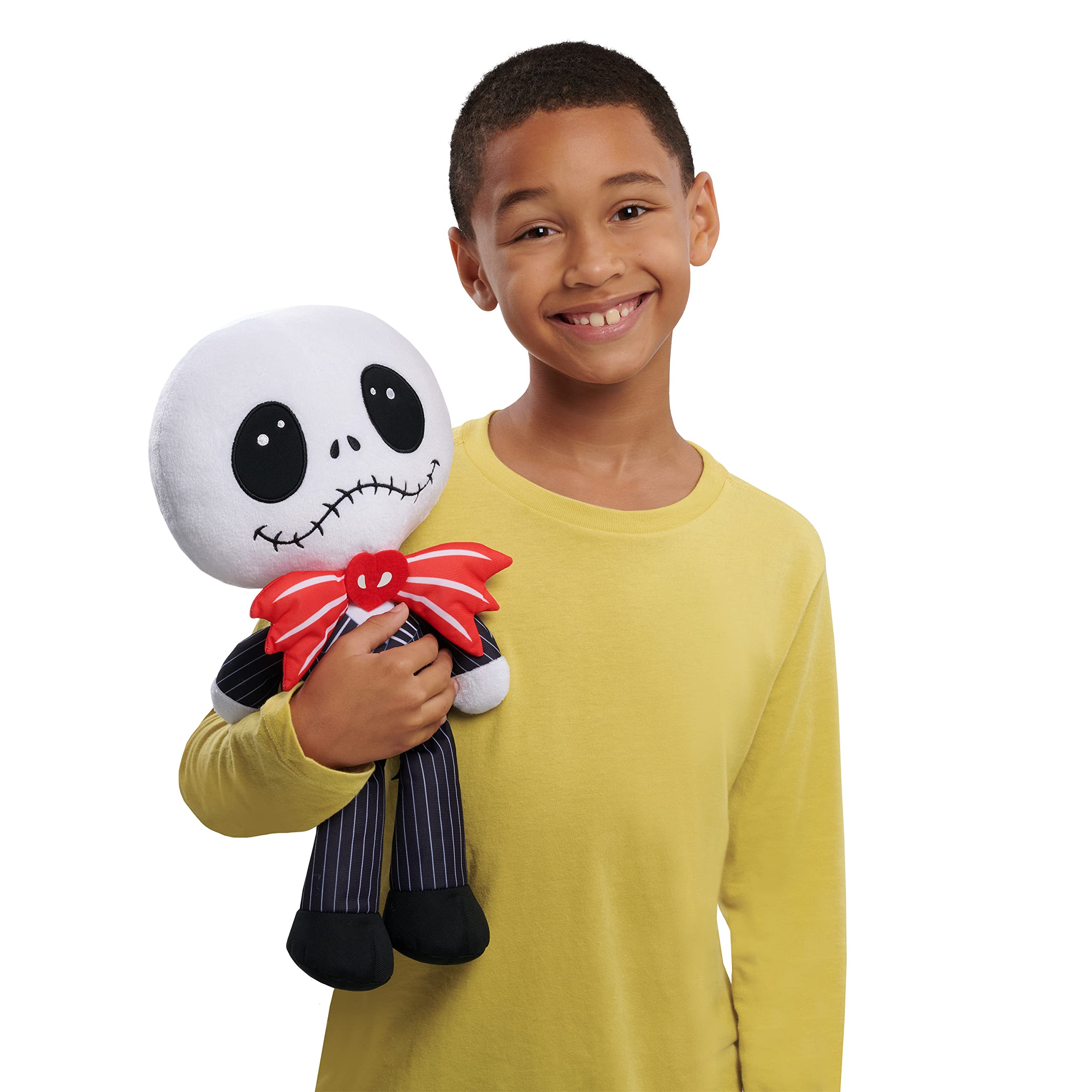 Disney Tim Burton’s Nightmare Before Christmas Valentine Large Plush Jack Skellington, Officially Licensed Kids Toys for Ages 3 Up by Just Play
