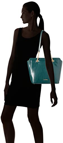 Calvin Klein Hailey Micro Pebble Top Zip Chain Tote, Hunter