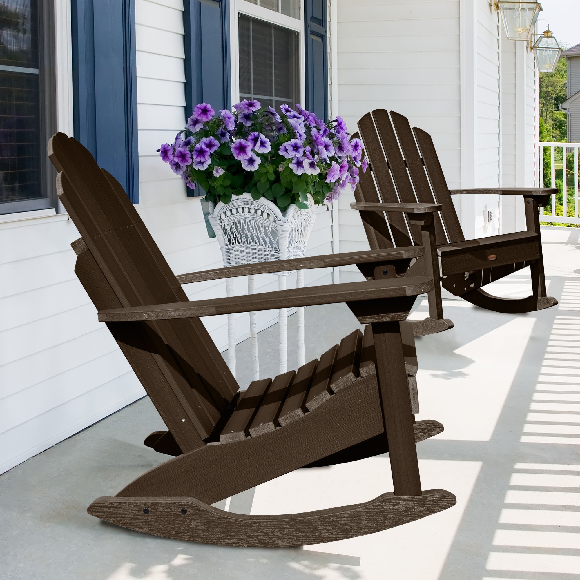 highwood Classic Westport Adirondack Rocking Chair, Adult, Weathered Acorn