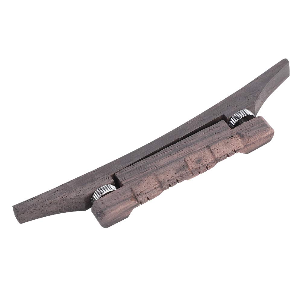 Rosewood Mandolin Bridge, Adjustable Rosewood Mandolin String Height Bridge Musical Instrument Accessory,Archtop Mandolin Bridge For Guitar Bass Mandolin Musical Parts Mandolin Bridg