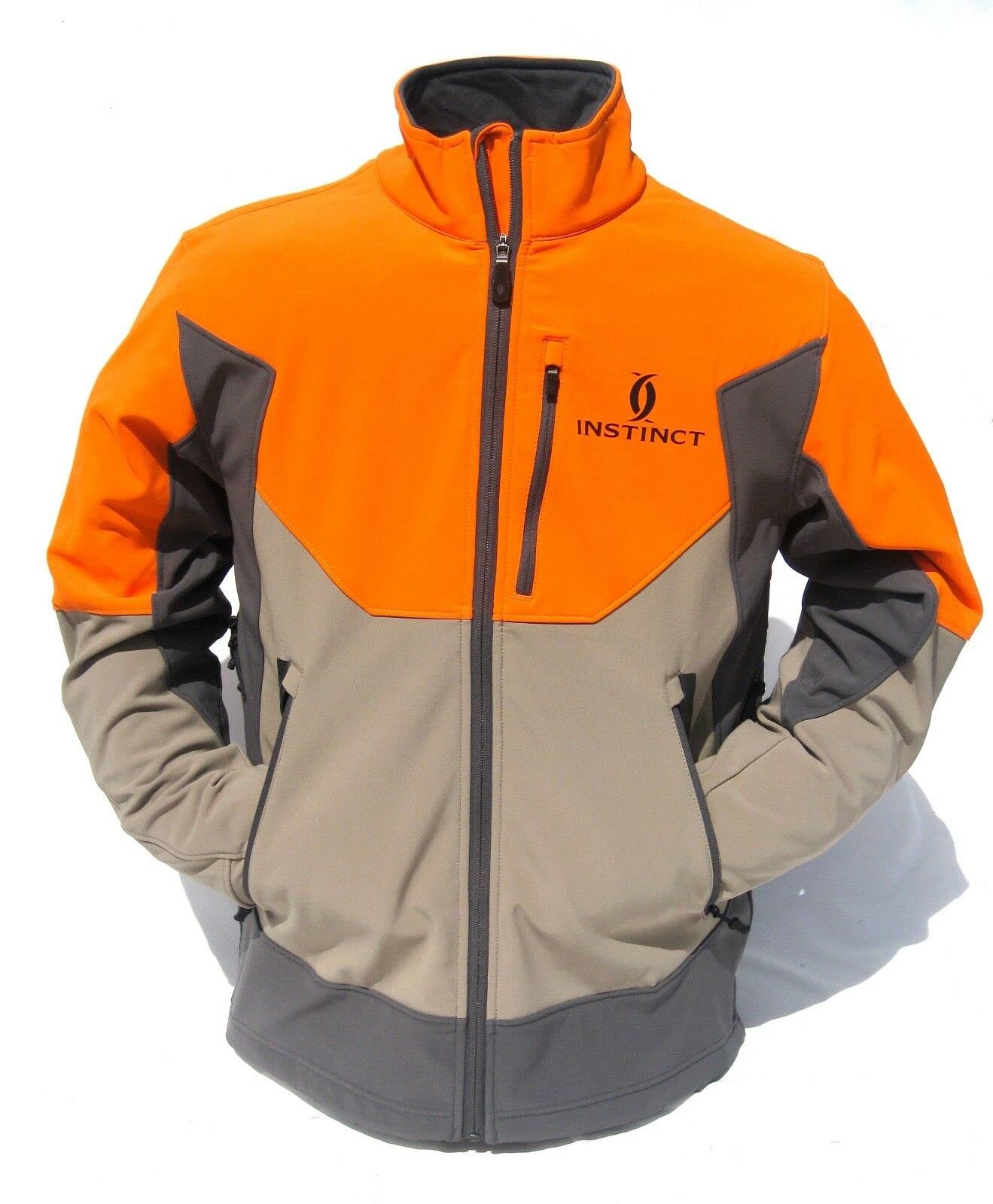 Cabela's New Mens Upland Tan/Blaze Windshear Waterproof Softshell Hunting Jacket (2XL)