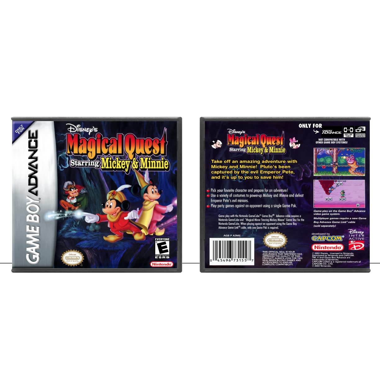 Disney's Magical Quest Starring Mickey & Minnie | (GBA) Game Boy Advance - Game Case Only - No Game