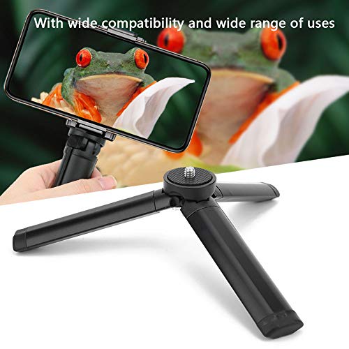 DAUERHAFT Mini Tripod,Camera Tripod Stand,Desktop Tripod,Action Camera Stand,Portable Tripod with Rubber Pad,Aluminium Alloy,for Mobile Phone,Cameras,Sports Cameras and Other Equipment