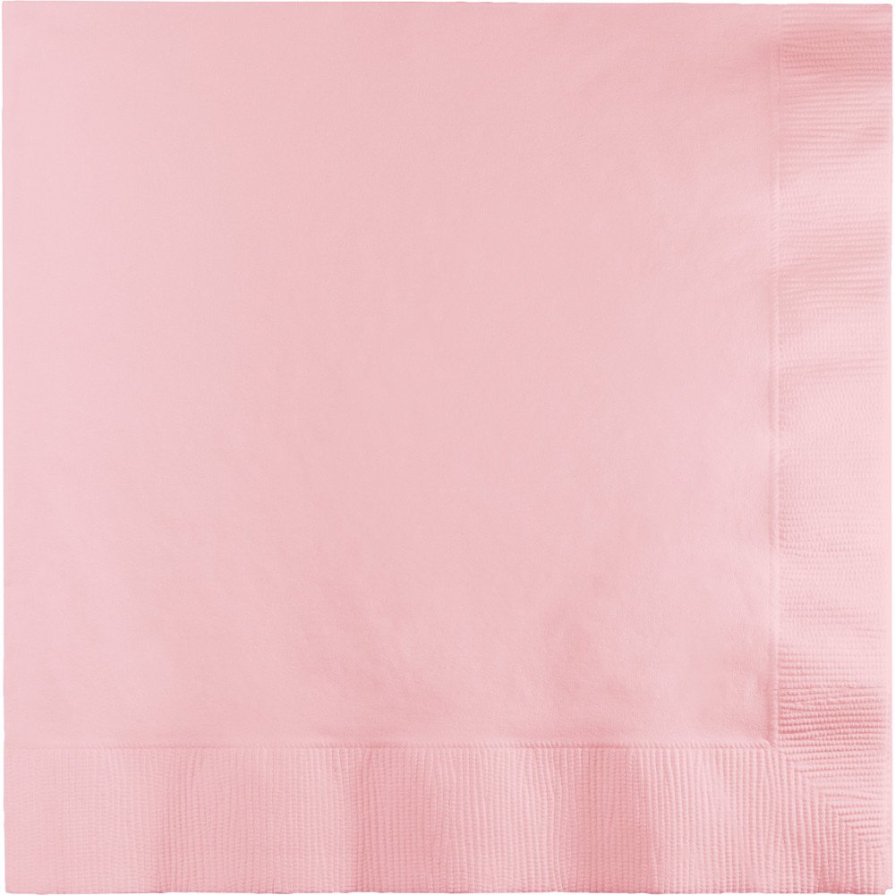 Creative Converting 600 Count Touch of Color Lunch Paper Napkins, Classic Pink