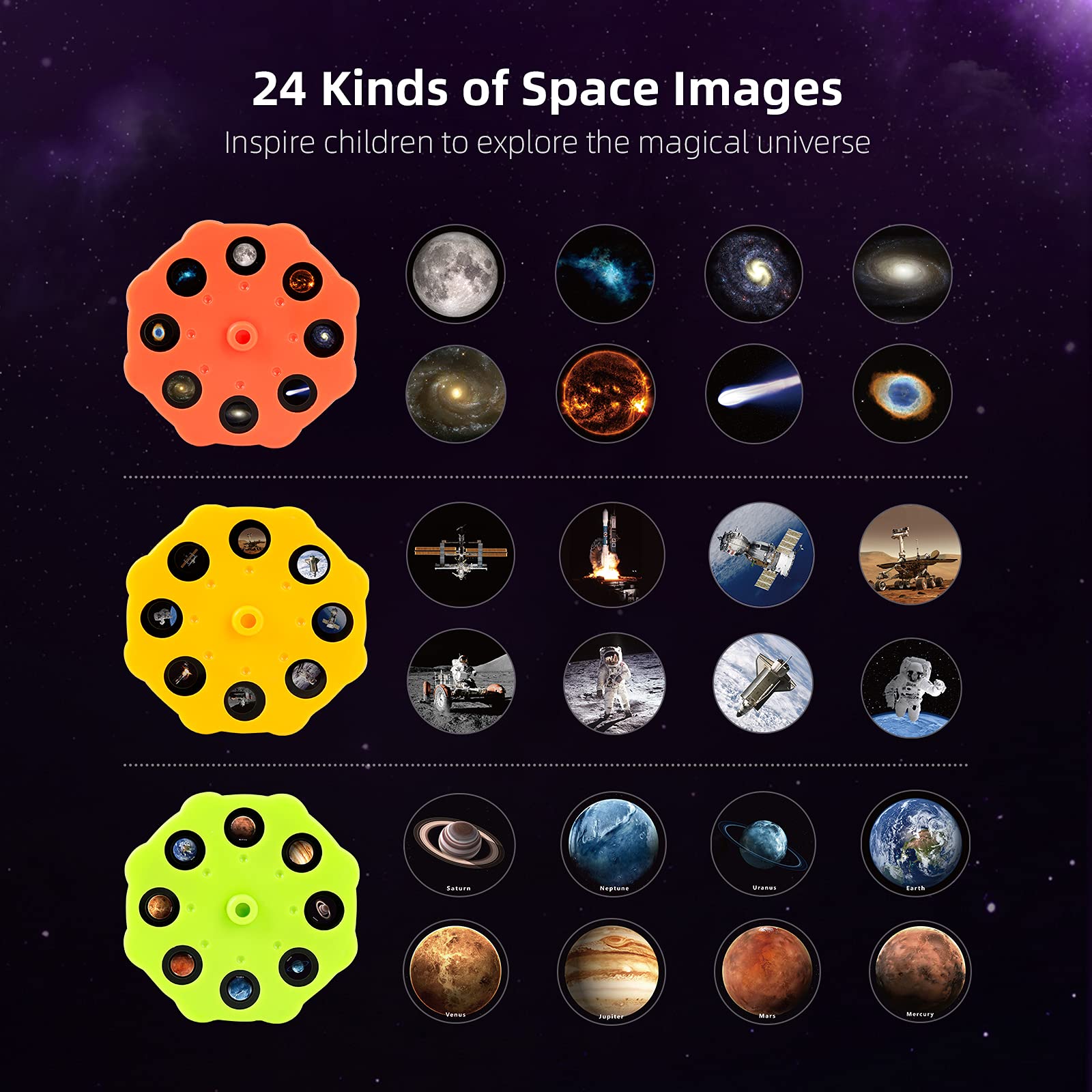 Science Can Solar System for Kids, Talking Astronomy Solar System Model Kit, Planetarium Projector with 8 Planets STEM Space Toys for 3 4 5+ Years Old Boys Girls