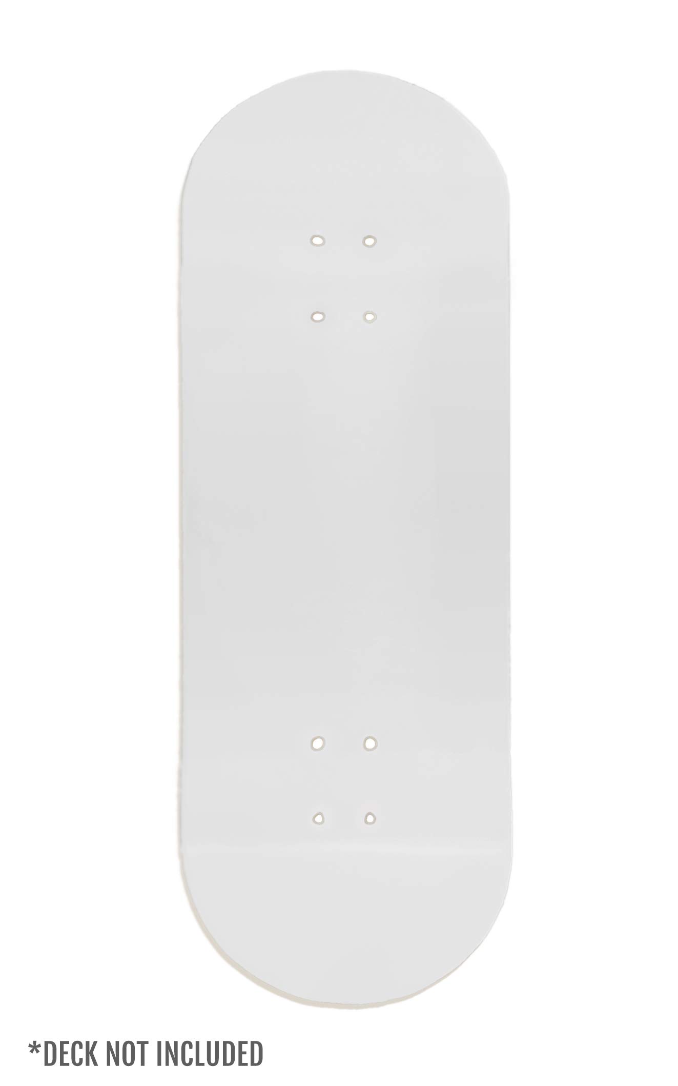 Colorblock Fingerboard Deck Wrap, White Snow Colorway - Adhesive Wraps to Customize Your 32mm Fingerboard Deck - 110mm Long, 35mm Wide - Waterproof Vinyl - Teak Tuning