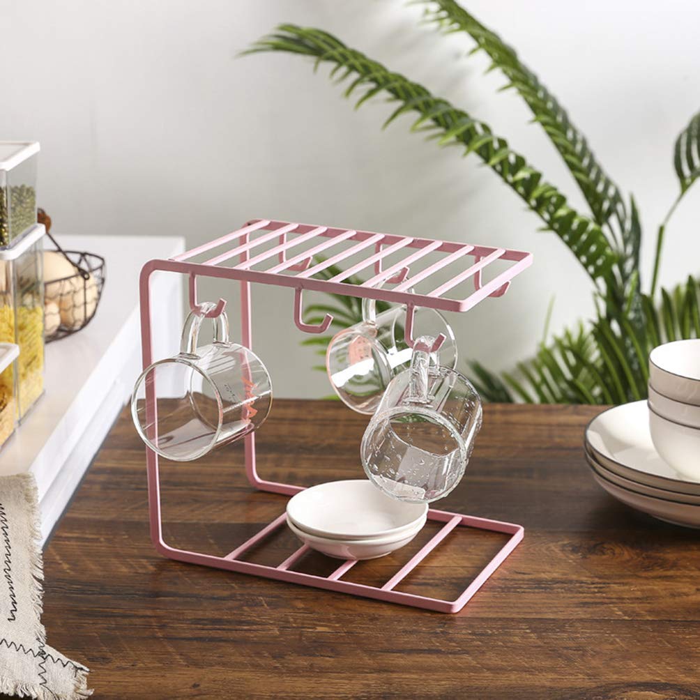 Hemoton 1pc Kitchen Organizing Coffee Cup Stand Decoration for Home Coffe Cup Holder Home Décor Cup Storage Rack Cup Holder for Home Iron Art Cup Holder Japanese-Style Display Stand Mug