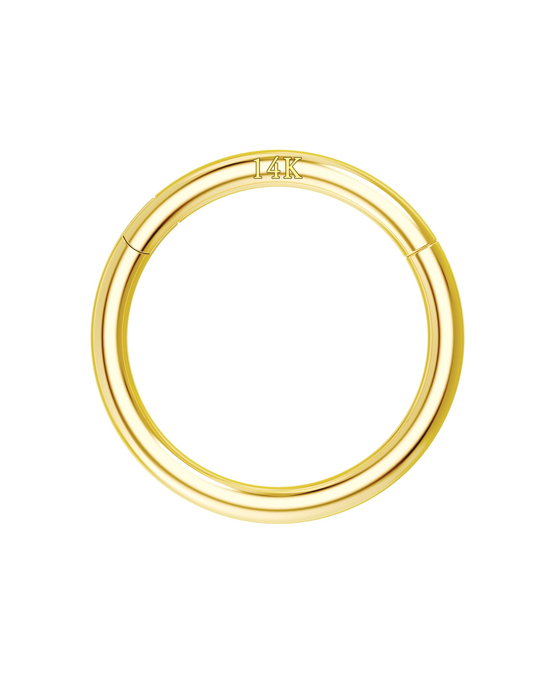 COCHARM 18 Gauge Cartilage Earrings 14k Solid Gold 18g Nose Septum Rings 8mm Helix Daith Earrings for Women