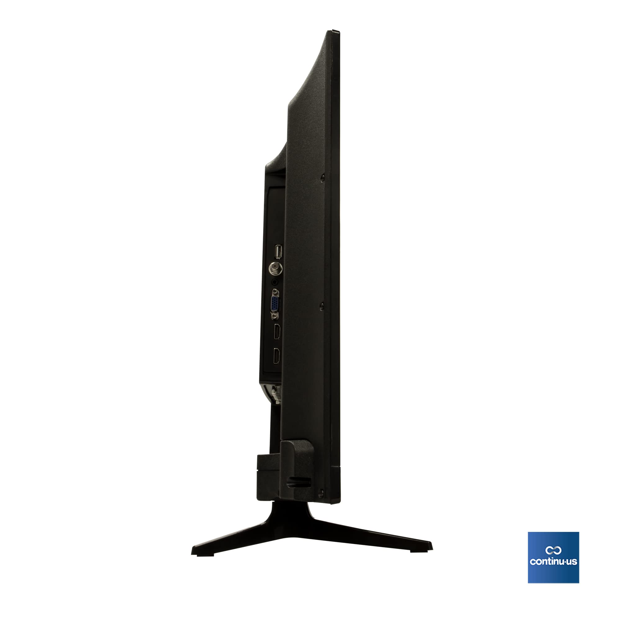 CONTINU.US 32-inch TV | CT-3280, 720p Small Flat Screen TV, High Definition LED Non-Smart TV with HDMI, USB, VGA, & Headphone - Compatible with Amazon Fire, Apple TV & ROKU Stick | 2024 Model