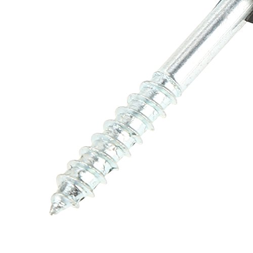 Ueohitsct 50 Pcs/Set Black Screw In Ring Insulators Electric Fence Accessories For Wood Post