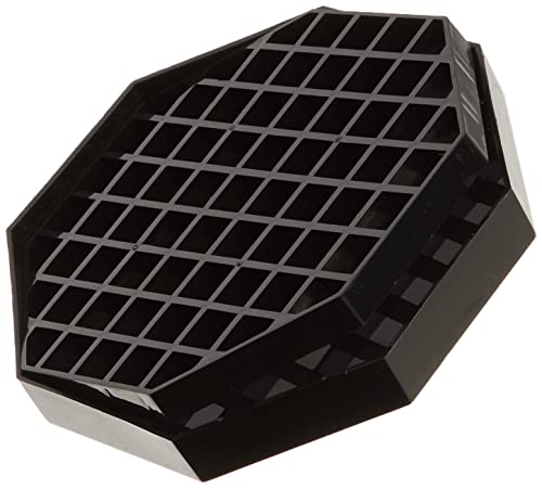 Winco DT-60 4 Count Drip Trays, 6 by 6-Inch, Value Pack, Black, Medium