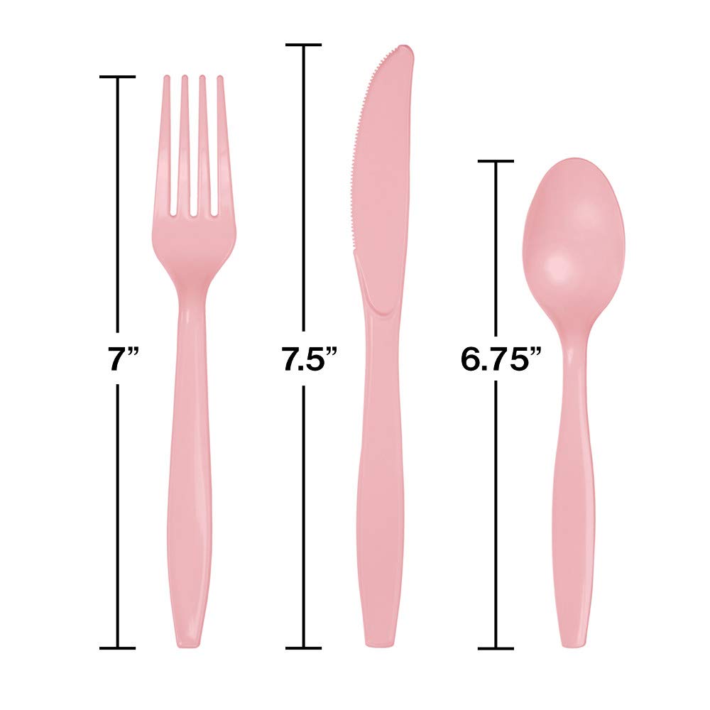 Creative Converting Little Peanut Girl Elephant Baby Shower Tableware Kit, 71 Pieces, Pink