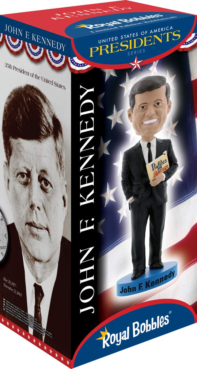 Royal Bobbles John F. Kennedy Bobblehead, Premium Polyresin Lifelike Figure, Unique Serial Number, Exquisite Detail