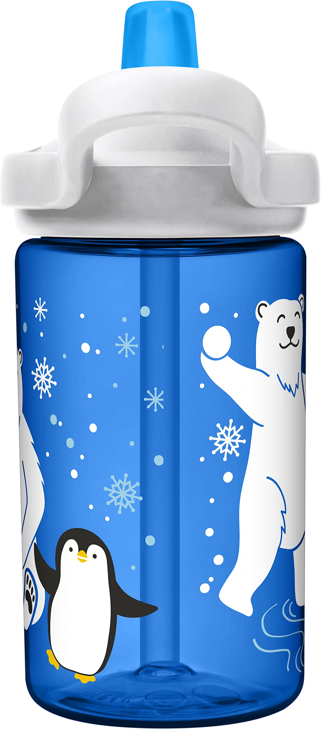 CamelBak eddy+ 14oz Kids Water Bottle with Tritan Renew – Straw Top, Leak-Proof When Closed, Fitness Unicorns