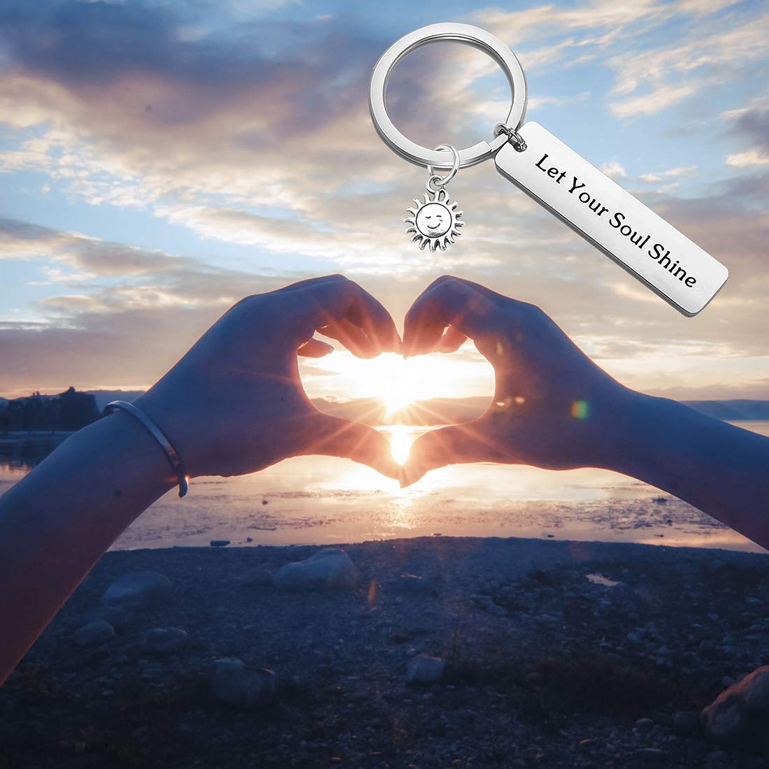CHOORO Inspirational Graduation Gift Let Your Soul Shine Graduation Keychain (Let Your Soul Shine)