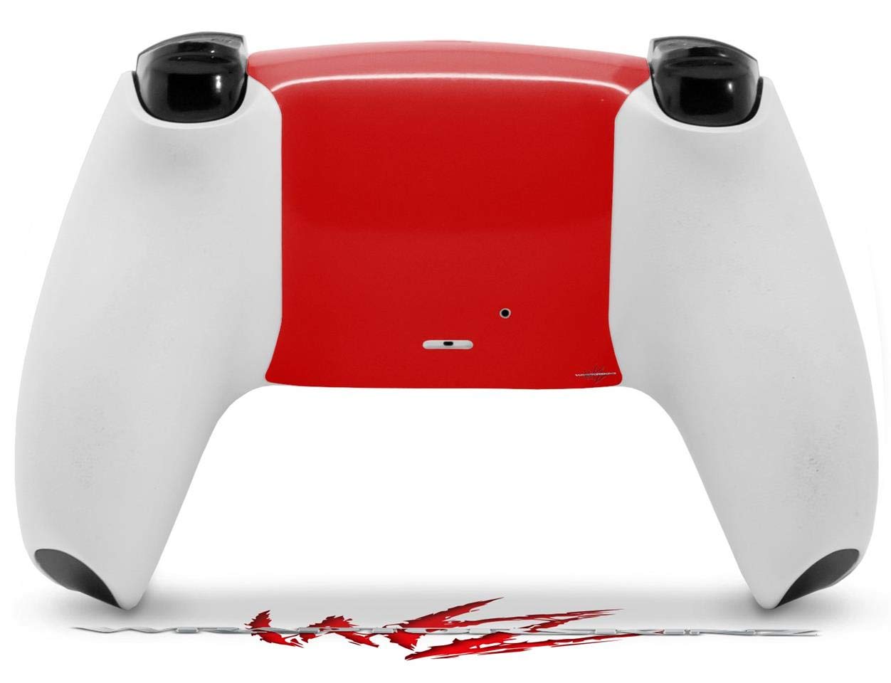 WraptorSkinz Skin Wrap compatible with Sony PS5 DualSense Controller Solids Collection Red (CONTROLLER NOT INCLUDED)