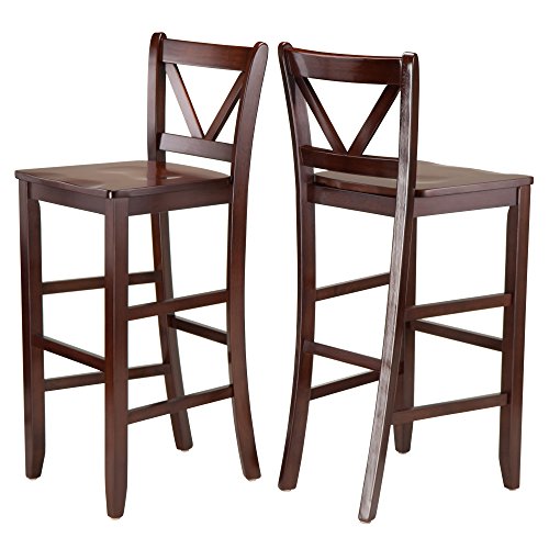 Winsome Kingsgate, 33.86" W x 33.86" D x 38.9" H, Walnut