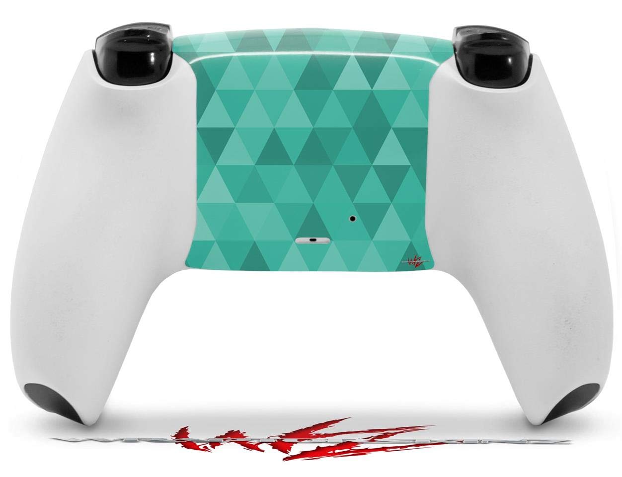 WraptorSkinz Skin Wrap compatible with Sony PS5 DualSense Controller Triangle Mosaic Seafoam Green (CONTROLLER NOT INCLUDED)