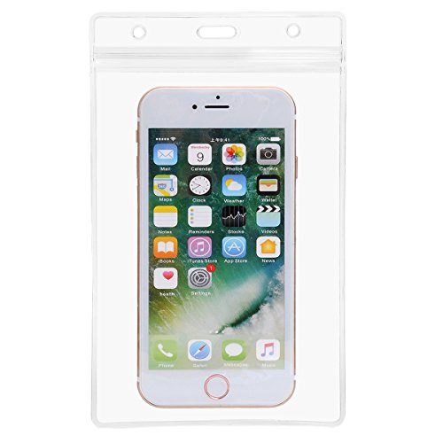 LGEGE 48PCS Transparent Waterproof Extra Large 6x4" Badge Holders (Vertical Style)for Passport ID,Cash,Plane Ticket, Receipts,Credit Card, etc