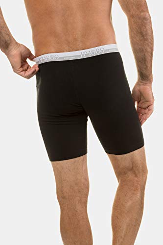 JP 1880 Menswear Big & Tall Plus Size L-8XL Stretch Cotton Long Leg Boxer Briefs Black 66/68 711242 10