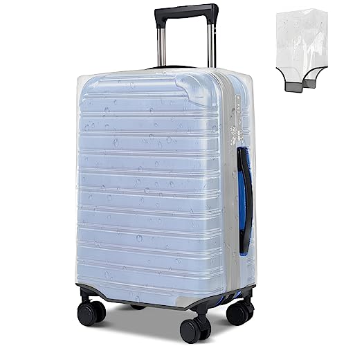 Luggage Cover for Suitcase Tsa Approved,Plastic Clear Travel Suitcase Protector Cover for 20 inch lugggage,Waterproof.