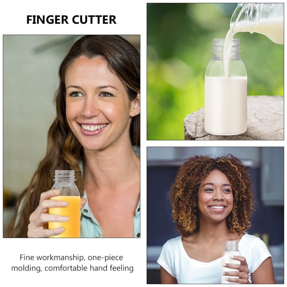 DOITOOL Plastic Juice Bottles with Caps - 15Pcs Reusable Juice Containers with Lids for Fridge - Clear Refillable Water Bottles Smoothie Bottle for Homemade Juices, Milk, Tea(100ml/3.4oz