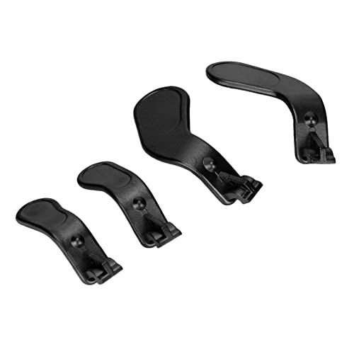 Controller Paddles, Improve Accuracy 4pcs Interchangeable Metal Paddle Replacement for Elite Controller(Black)
