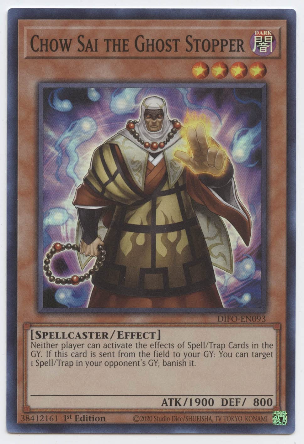 Chow Sai The Ghost Stopper - DIFO-EN093 - Super Rare - 1st Edition