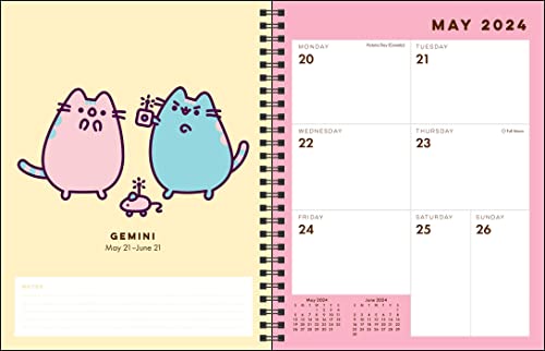 Pusheen 16-Month 2023-2024 Weekly/Monthly Planner Calendar