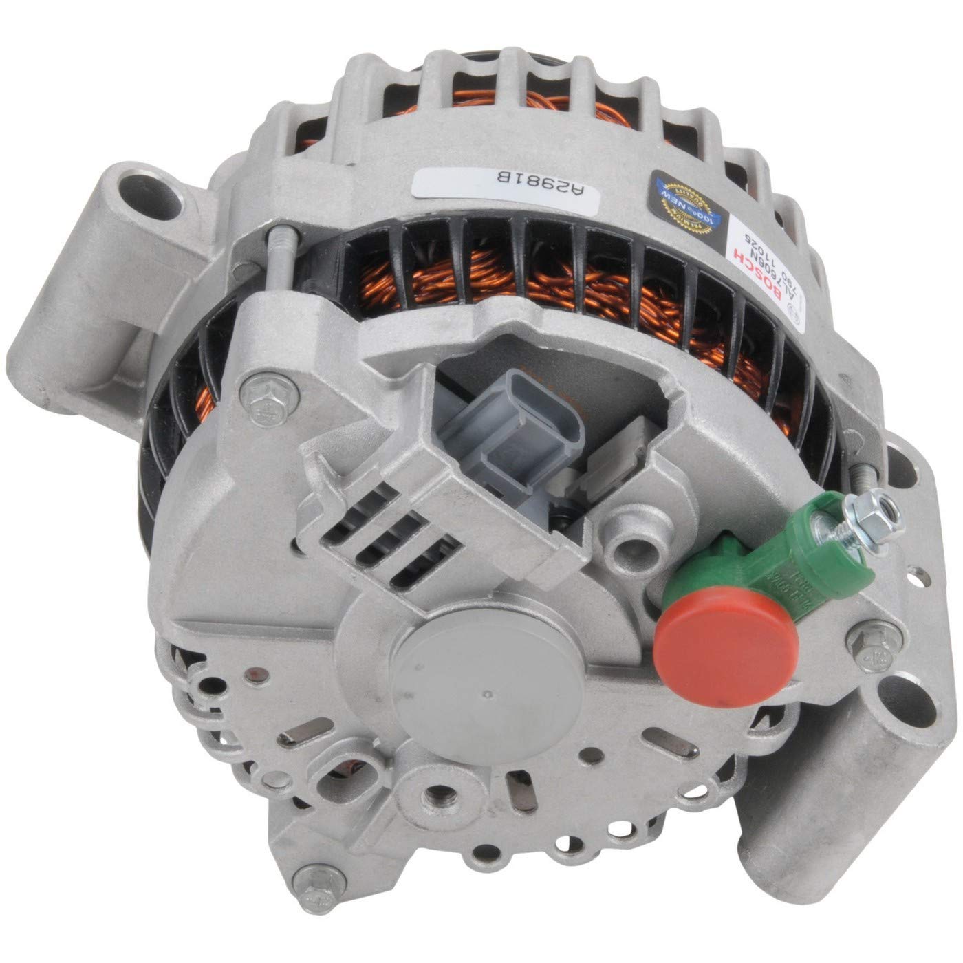 Bosch AL7606N Premium 100% New Alternator - Compatible With Select Ford E-450 Super Duty, F-450 Super Duty, F-550 Super Duty; 135 Amp