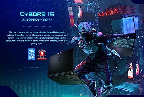 MSI Cyborg 15.6" FHD 144Hz Gaming Laptop | Intel i5-12450H | NVIDIA GEFORCE RTX 4050 | 32GB 4800MHz DDR5 RAM 2TB PCIe SSD | Windows11 Home | w/HDMI