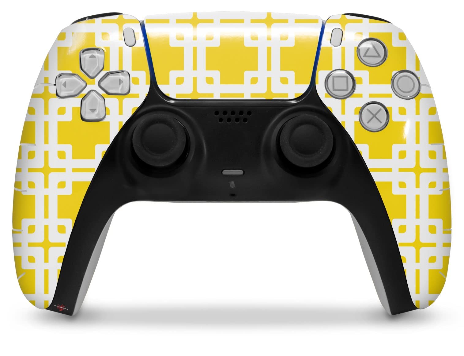 WraptorSkinz Skin Wrap compatible with Sony PS5 DualSense Controller Boxed Yellow (CONTROLLER NOT INCLUDED)